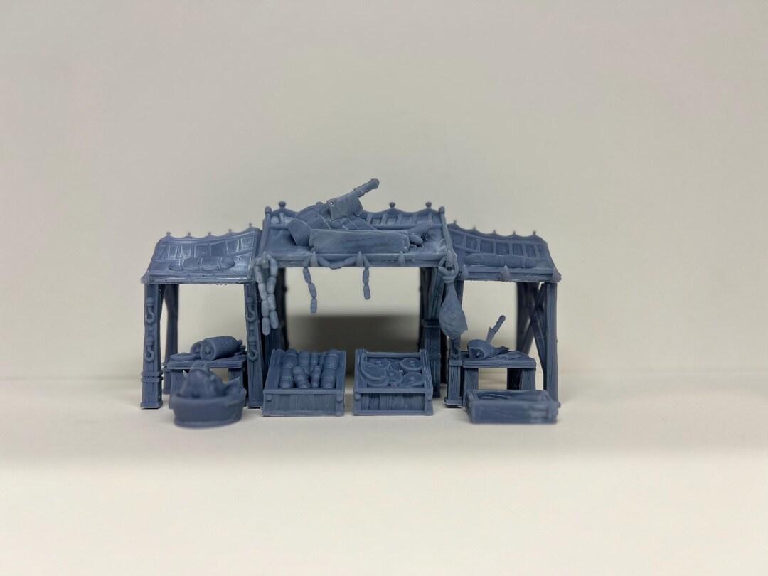 Butcher’s Tent Market Stall – 3D Printed Dnd Town Terrain, Fantasy ...