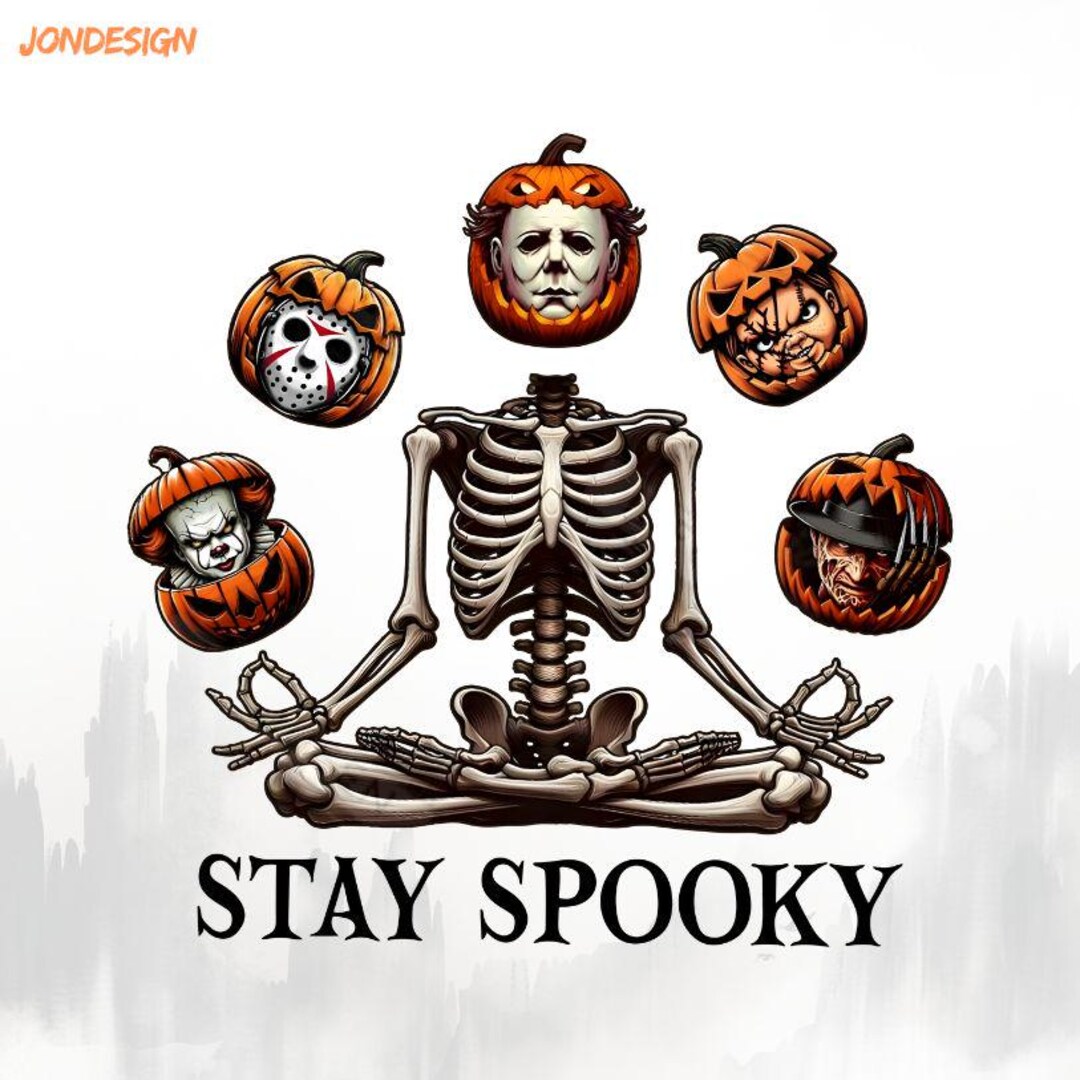Stay Spooky Png, Halloween Horror Png, Horror Friends Png, Skeleton Png ...