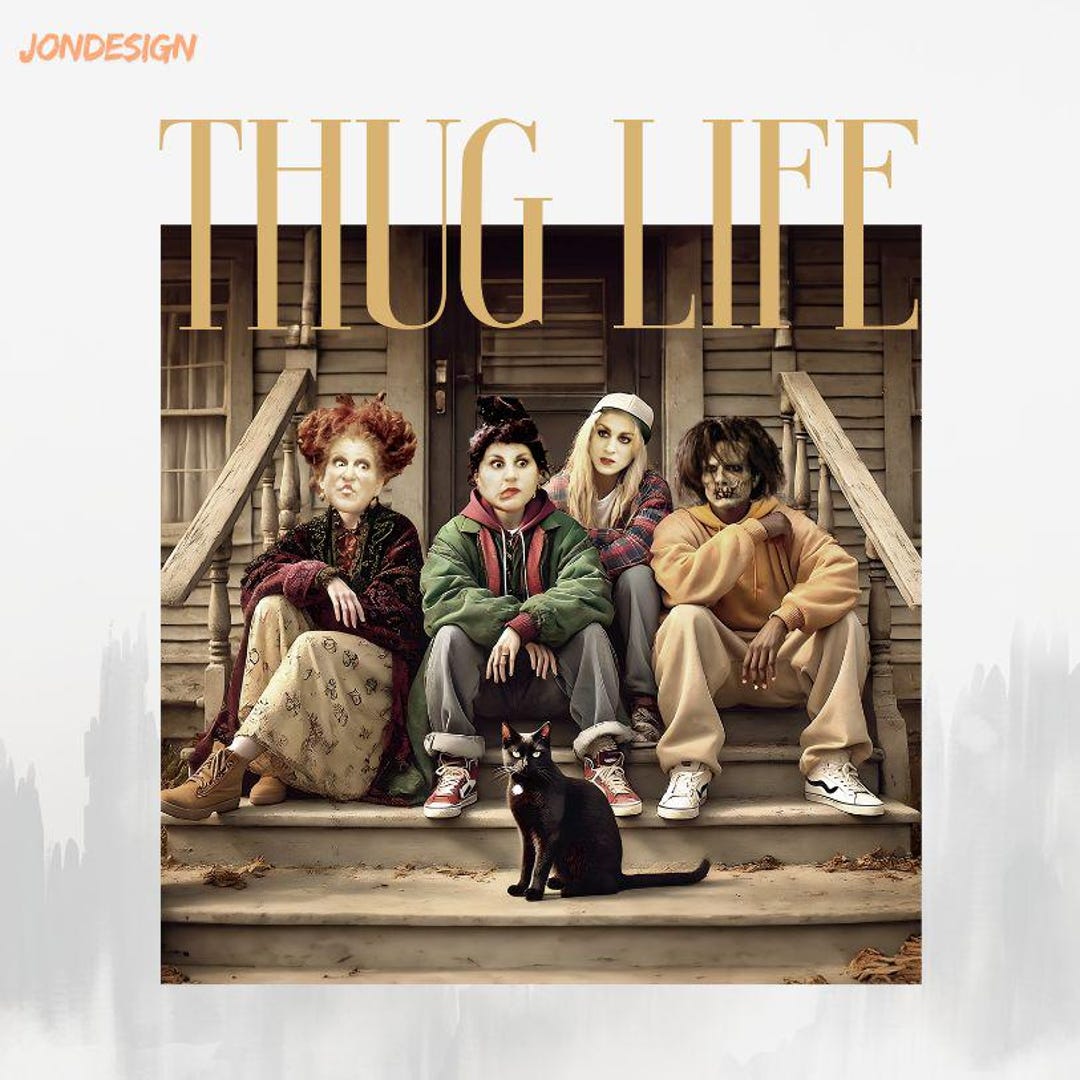 Funny Thug Life Hocus Pocus Png Download File, Sanderson Sisters Shirt ...