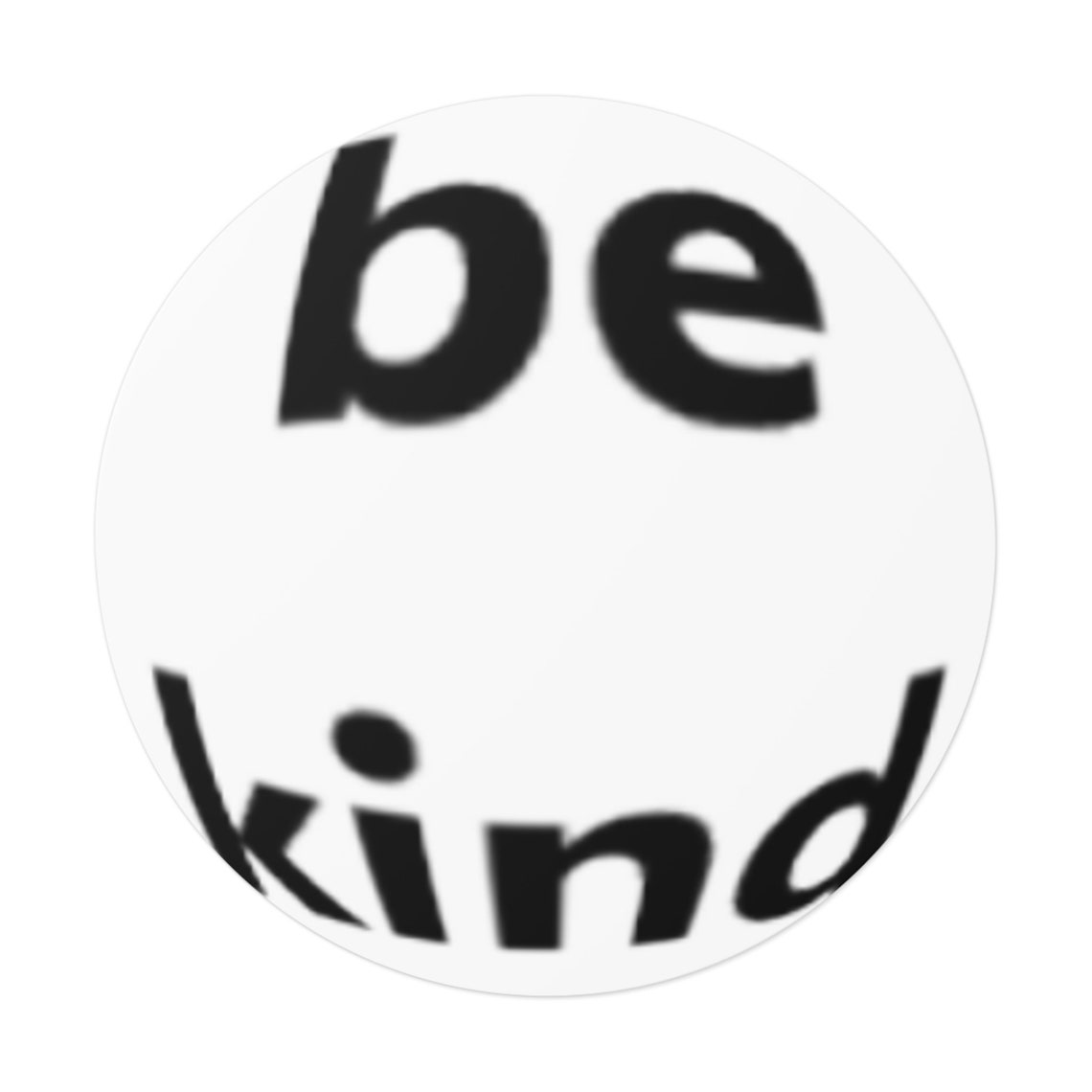 Be Kind Round Fisheye Pfp Gas Tank Sticker - Etsy