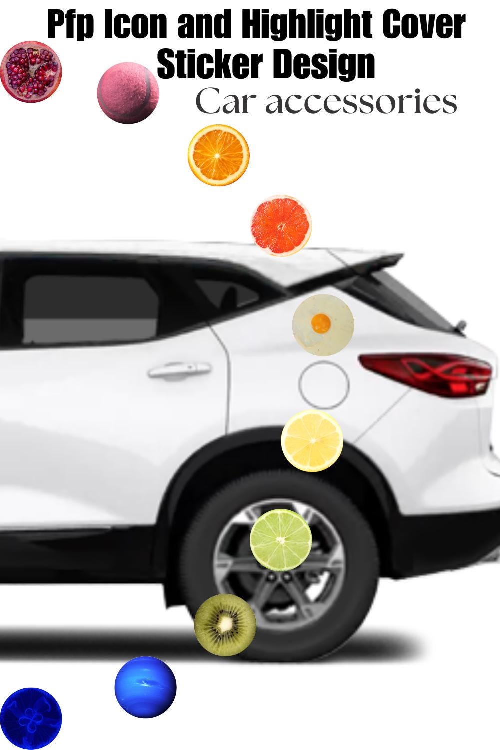 Orange Fruit Sticker, Bumper Decal, Gen Z Meme, Orange Round Vinyl ...