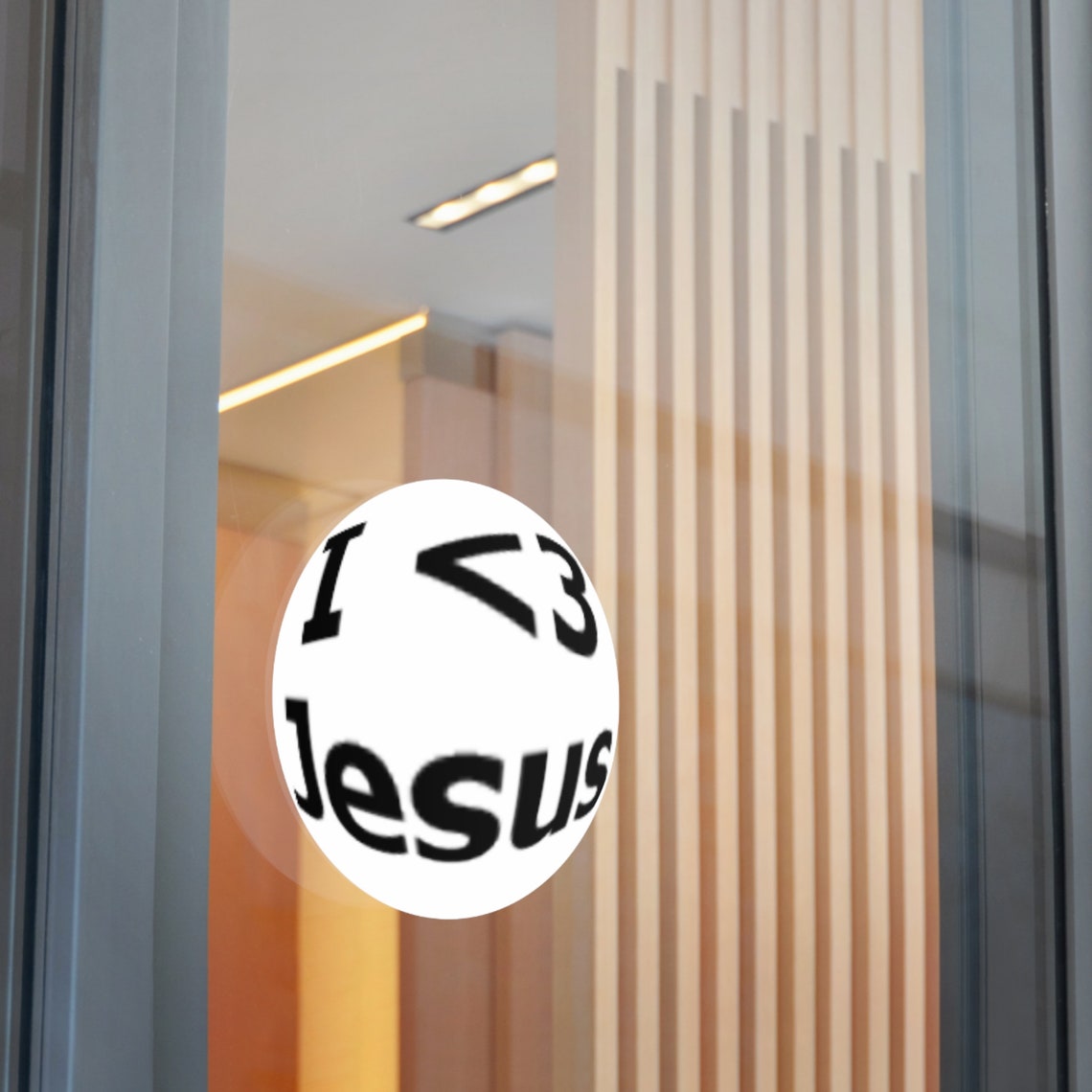 I Love Jesus Fisheye Pfp Vinyl Stickers - Etsy