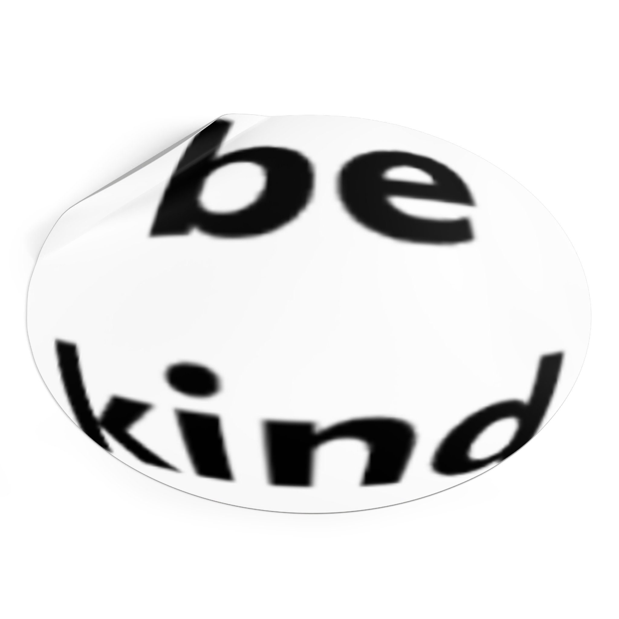 Be Kind Round Fisheye Pfp Gas Tank Sticker - Etsy