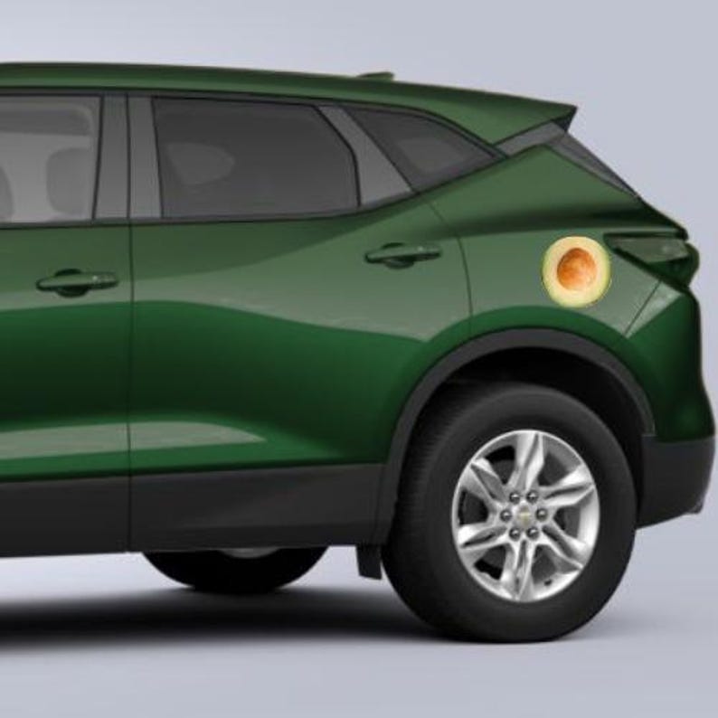 Avocado Vinyl Sticker, Gen Z Bumper Decal, Cute Car Aesthetics, PFP ...