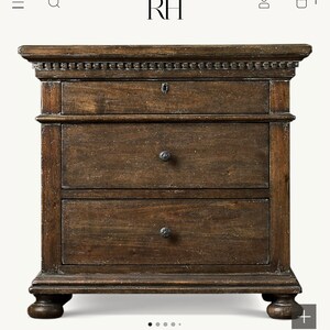 RH St.james King Bed W 2 Nightstands Coffee Color - Etsy