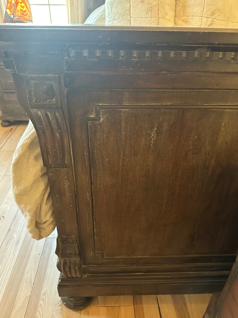 RH St.james King Bed W 2 Nightstands Coffee Color - Etsy