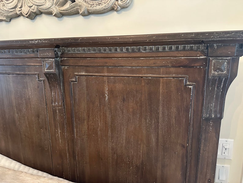 RH St.james King Bed W 2 Nightstands Coffee Color - Etsy