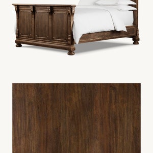 RH St.james King Bed W 2 Nightstands Coffee Color - Etsy