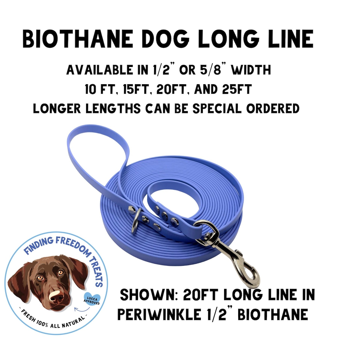 Biothane® Dog Long Line/leash 1/2” Width - Waterproof - Lightweight ...