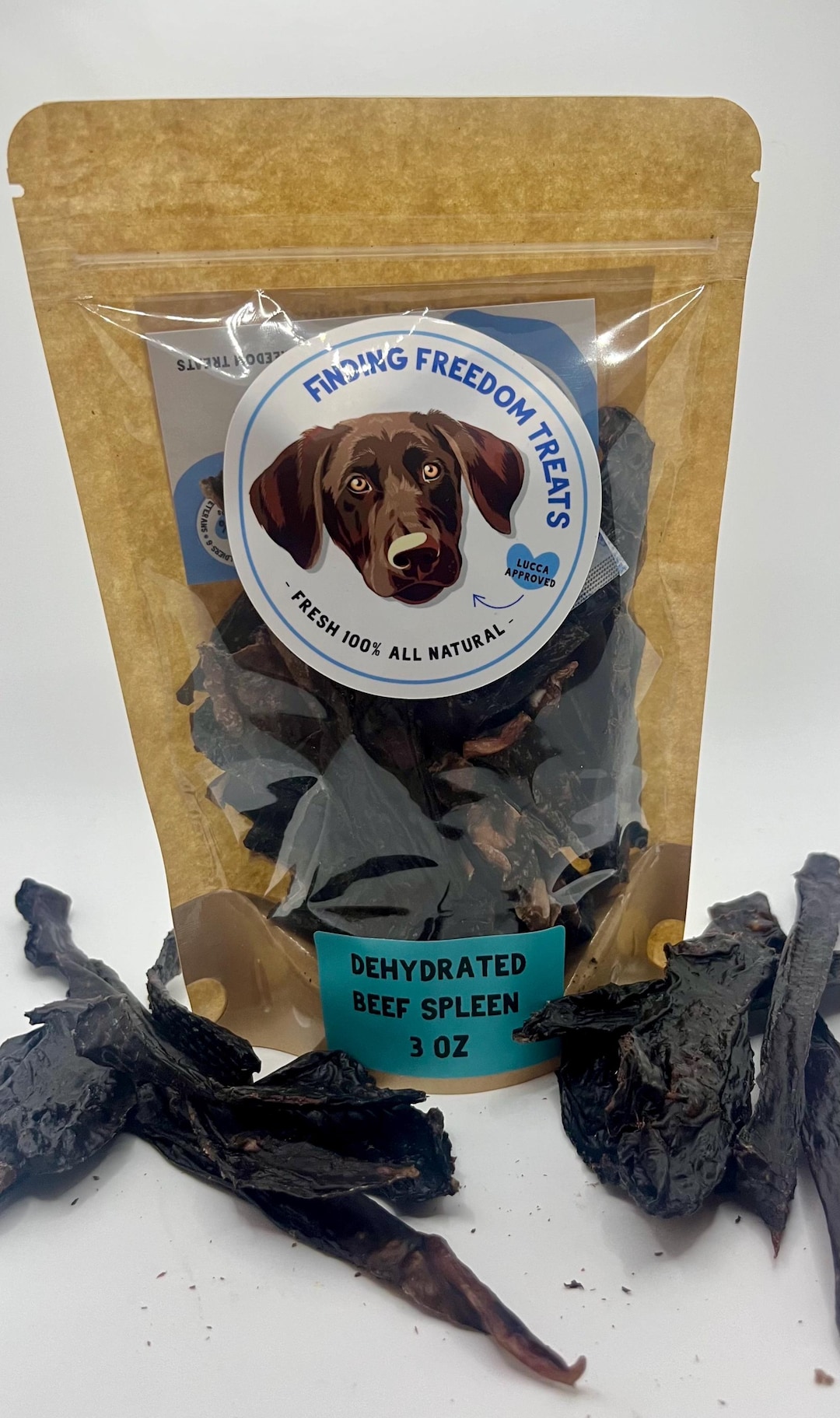 Dehydrated Beef Spleen - All Natural Dog Treats - Homemade - Single ...