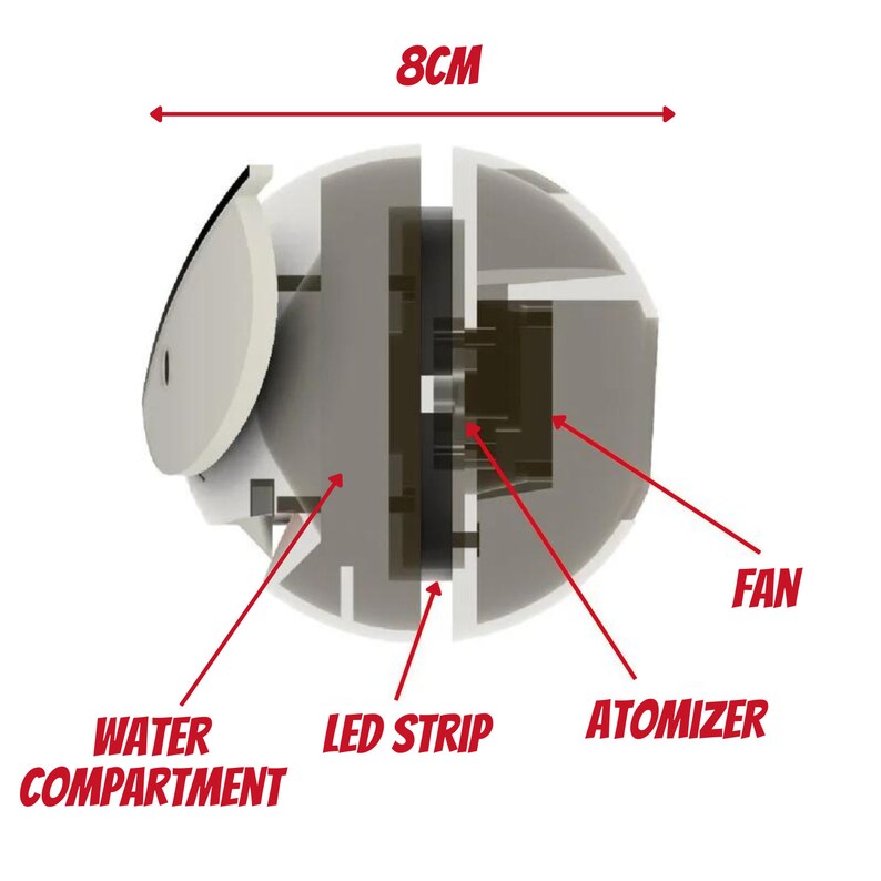 Gastly Humidifier Luminous Pokemon Merch Decor Unique Toy Gift for ...