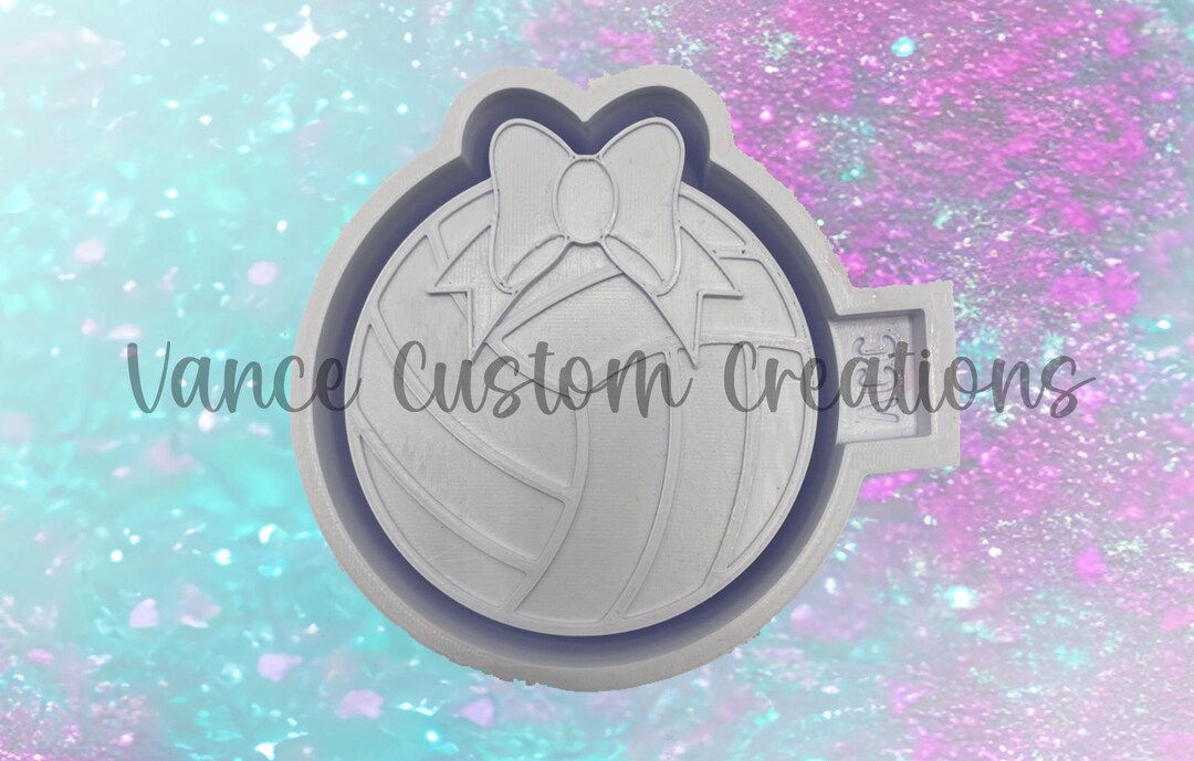 Volleyball With Bow Freshie Mold - Etsy