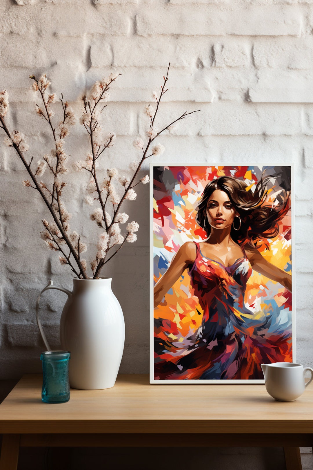 Ritmo Radiante Caribbean Salsa Dancer Digital Print Radiant Latin Style ...