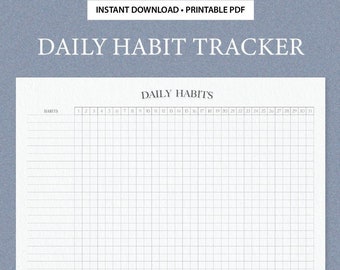 66-day Habit Tracker, 66-day Challenge, Simple Habit Tracker, Habit ...