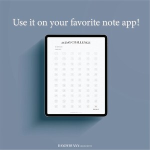 66-day Habit Tracker, 66-day Challenge, Simple Habit Tracker, Habit ...
