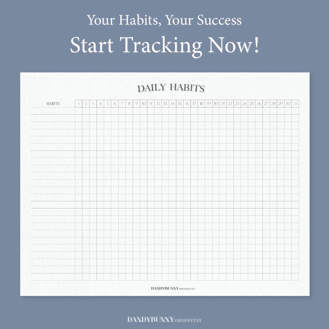 Daily Habit Tracker, 66-day Challenge, Simple Habit Tracker, Habit ...