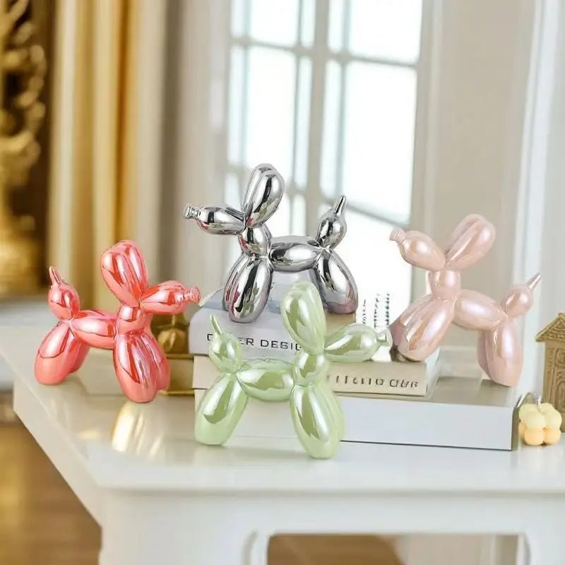 Mini Ceramic Balloon Dog, Cute Dog Decor, Dog Lover Gifts, Balloon Dog ...