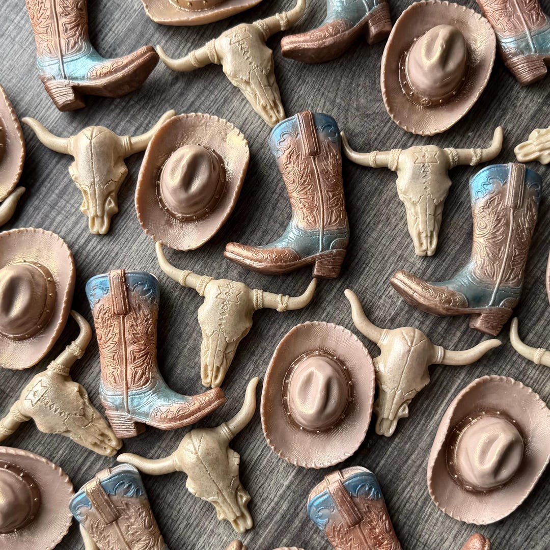 Soap Western. Cowboy Boot. Cowboy Hat. Bull Skull Soap. Perfect Gift ...