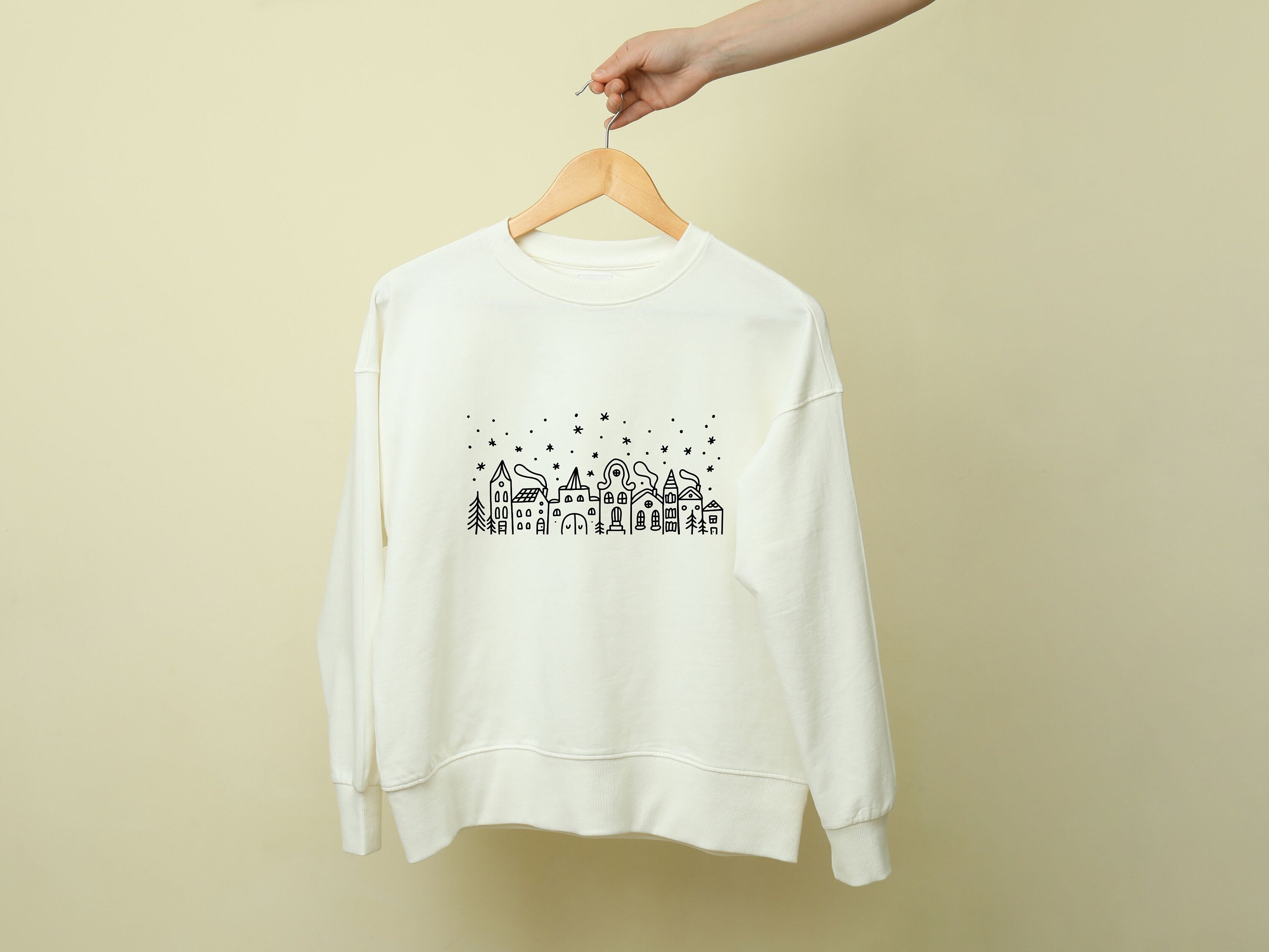 Christmas Scene Svg, Falling Snow Svg Bundle, Holidays, New Years ...