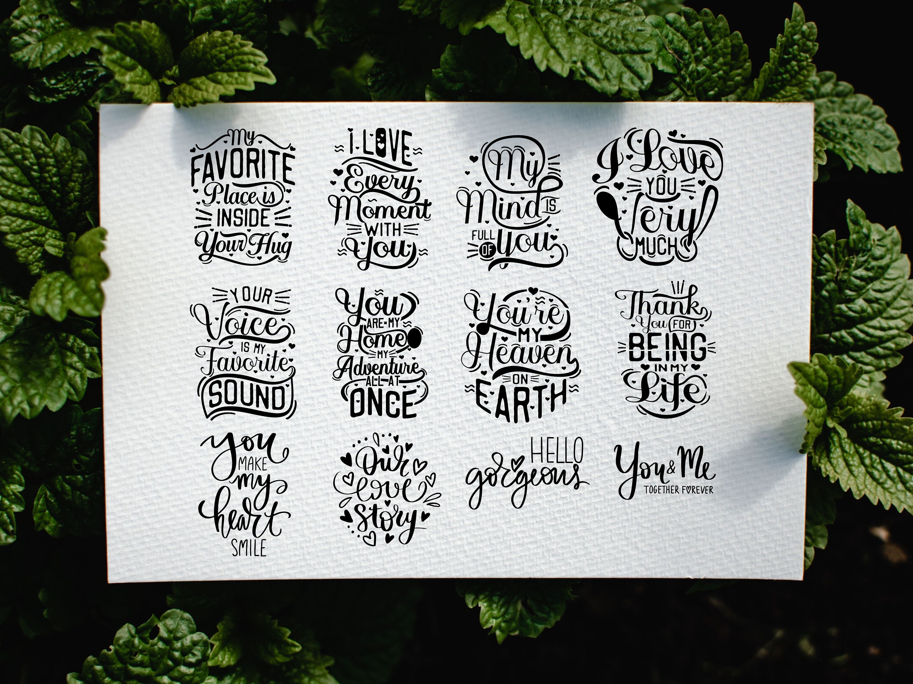 Couples Love Quotes SVG Bundle, Biggest Romance Sayings Bundle, Lovers ...