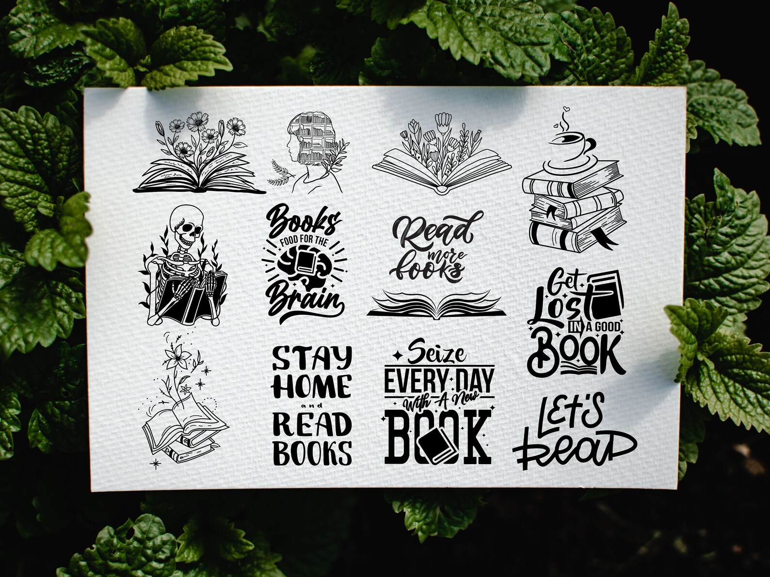 Reading Png Bundle, Reading Quotes Svg Bundle, Book Lover Svg, Book Svg ...