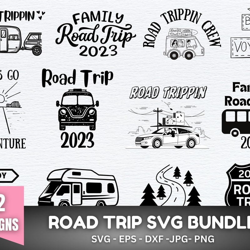 Road Trip Bundle Svg - Etsy
