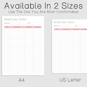 Streamlined Annual Leave Tracker, Effortlessly Manage Time Off, Annual ...