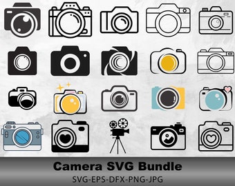 Camera SVG Bundle, Photography SVG, Photos Svg, Camera Clipart, Camera ...
