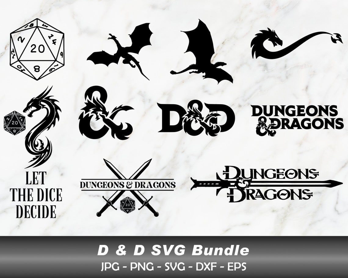 Dnd Svg Bundle, Dnd Png Bundle, Dnd Dxf Bundle, Dnd Silhouette Designs ...
