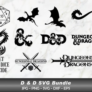 Dnd Svg Bundle, Dnd Png Bundle, Dnd Dxf Bundle, Dnd Silhouette Designs ...