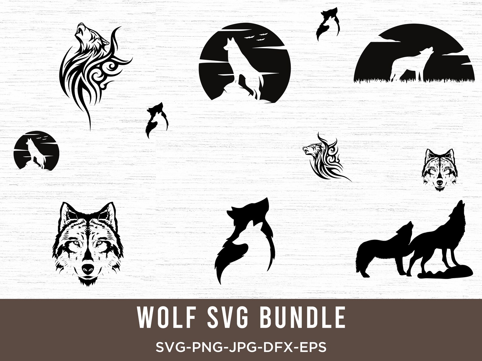 Wolf SVG Bundle, Wolf Svg, Wolf Png Bundle, Wolf Clipart, Wolf Svg ...