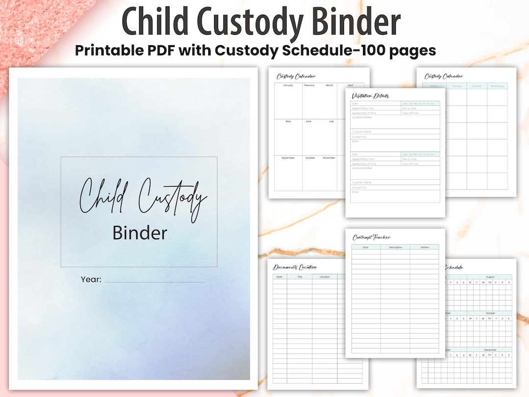 Family Harmony, Child Custody Binder, Child Custody Bider, Custody ...