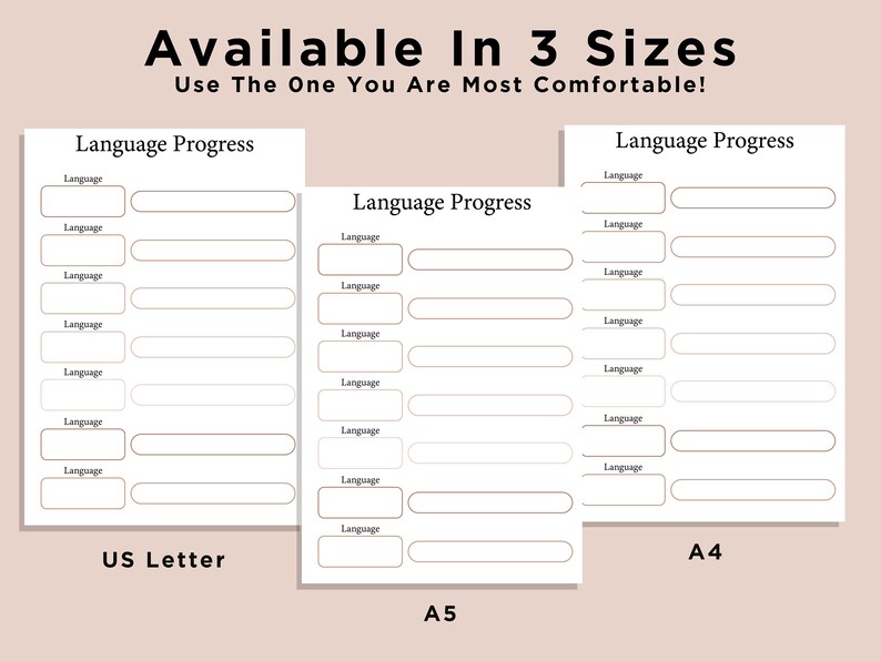 Elevate Your Language Learning Journey, Language Learning Planner ...