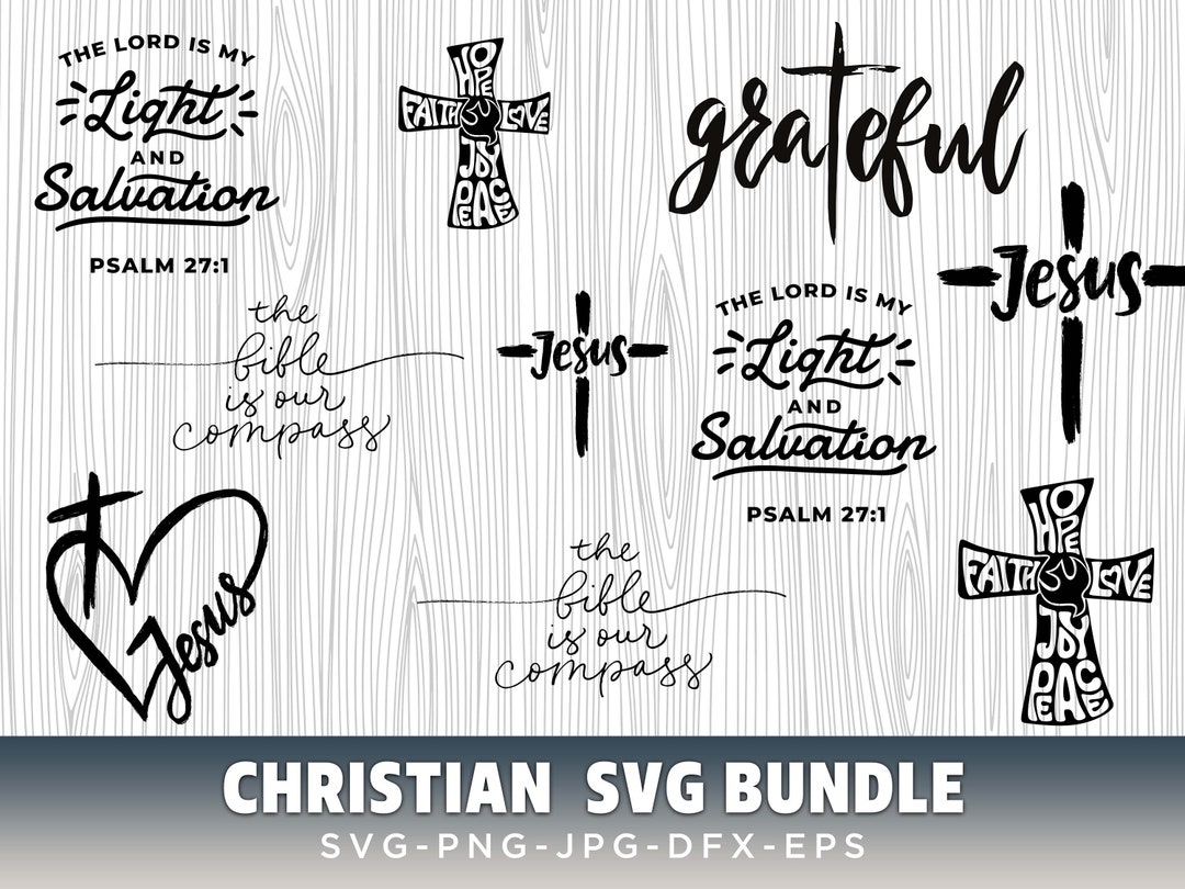 Christian Bundle SVG, Faith Bundle SVG, God Svg, Jesus Svg, Bible Verse ...
