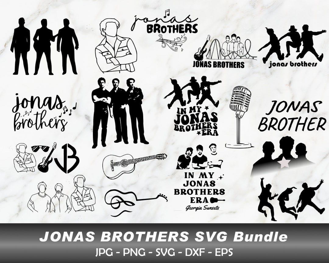 Jonas Brothers Svg Bundle, Jonas Retro 90'S, Concert 2023 Retro Gift ...