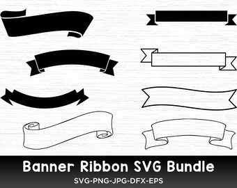 Banner Svg Bundle, Banner Clipart, Banner Png, Banner Vector, Banner ...