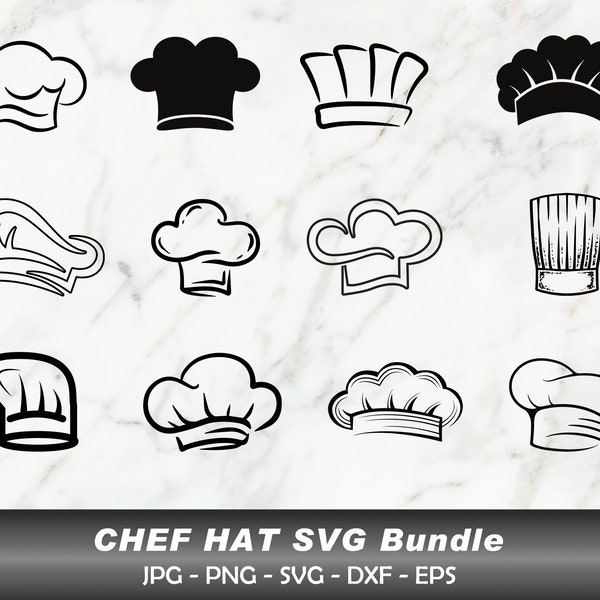 Chef Hat Svg - Etsy