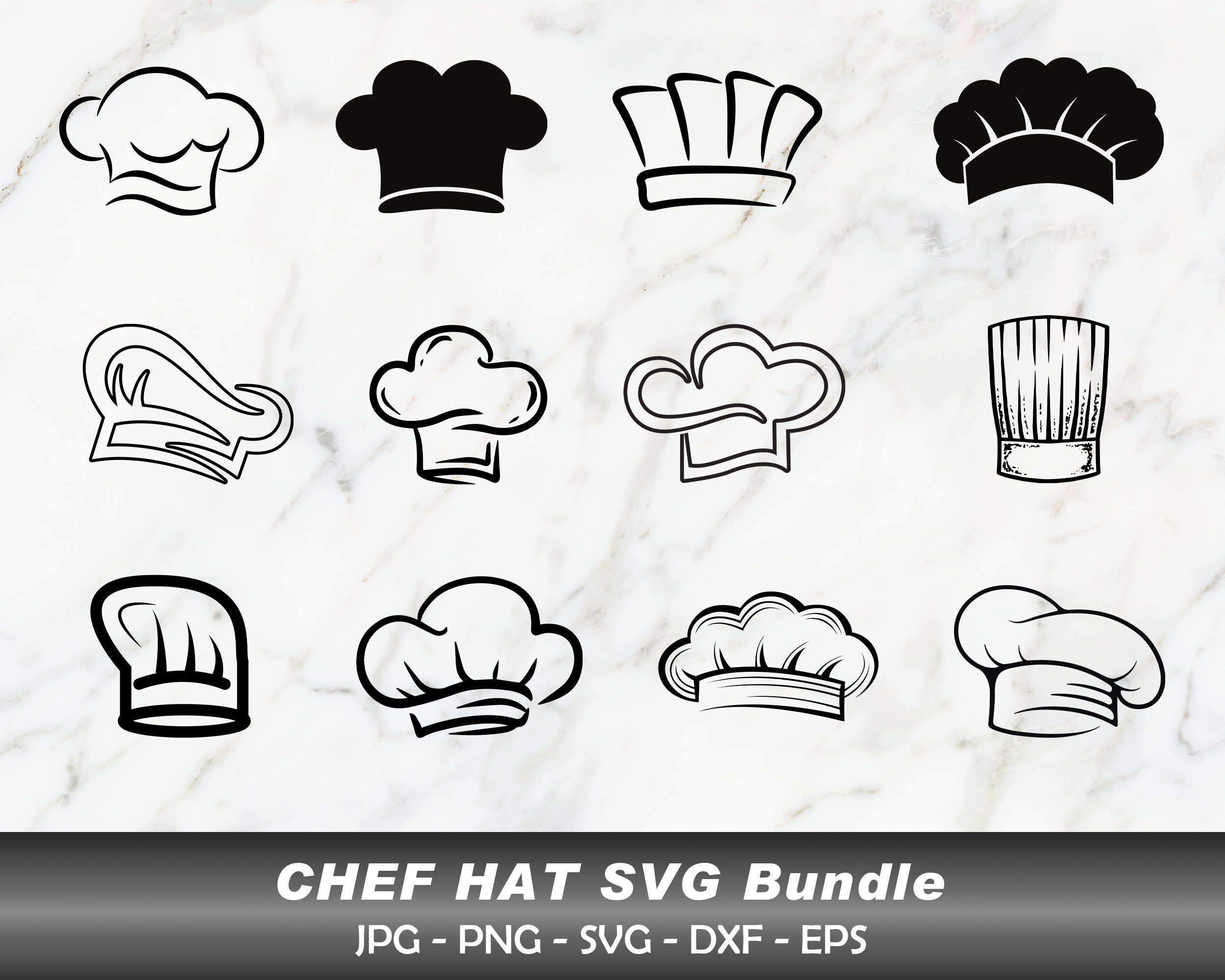Chef Hat Svg Bundle, Chef Hat Png Bundle, Chef Hat Svg Bundle, Chef Hat ...
