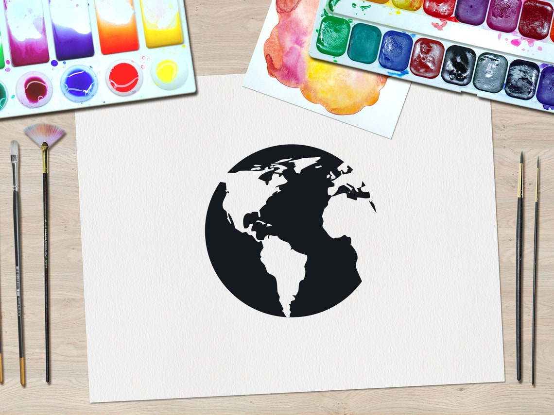 Globe SVG Bundle, Planet PNG Bundle, World Clipart, Globe Silhouette ...