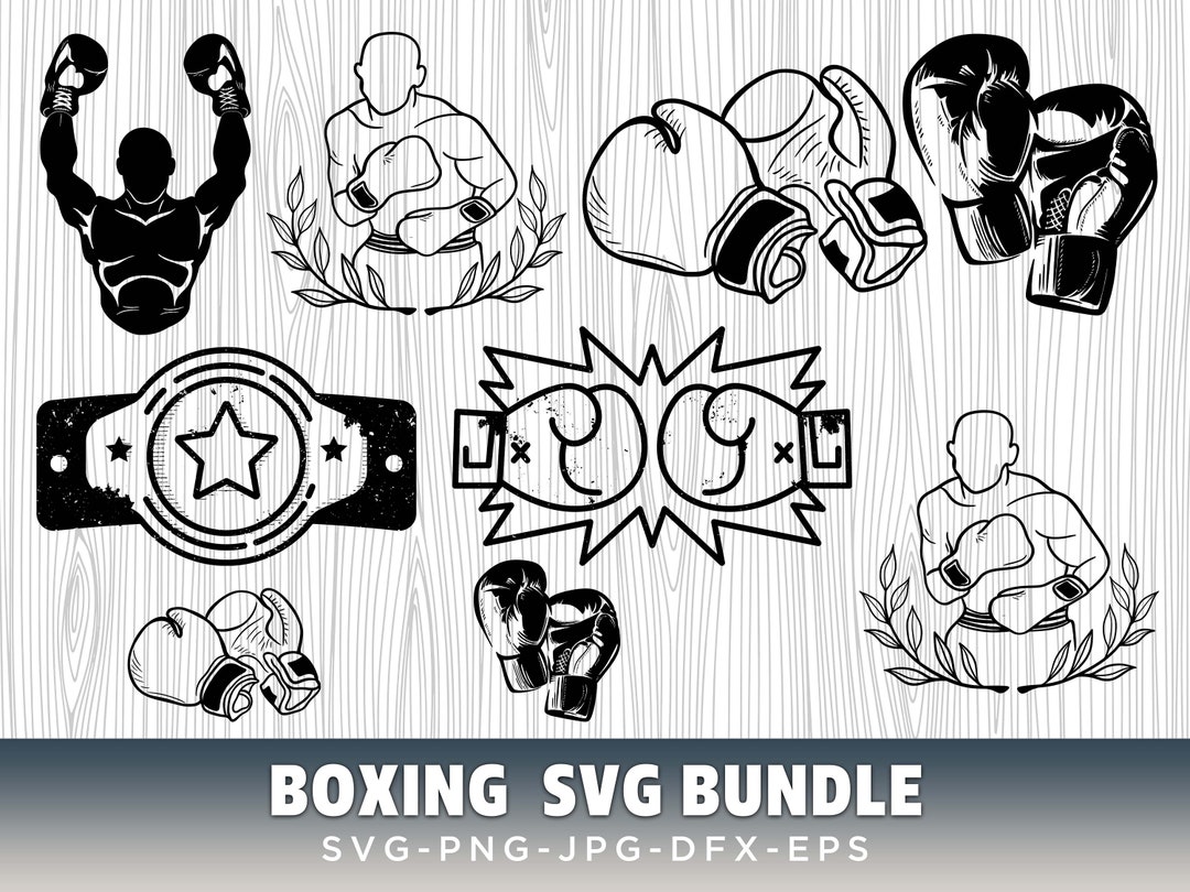 Boxing Svg Bundle, Boxer Svg, Boxer Png, Boxing Gloves Png, Boxing ...