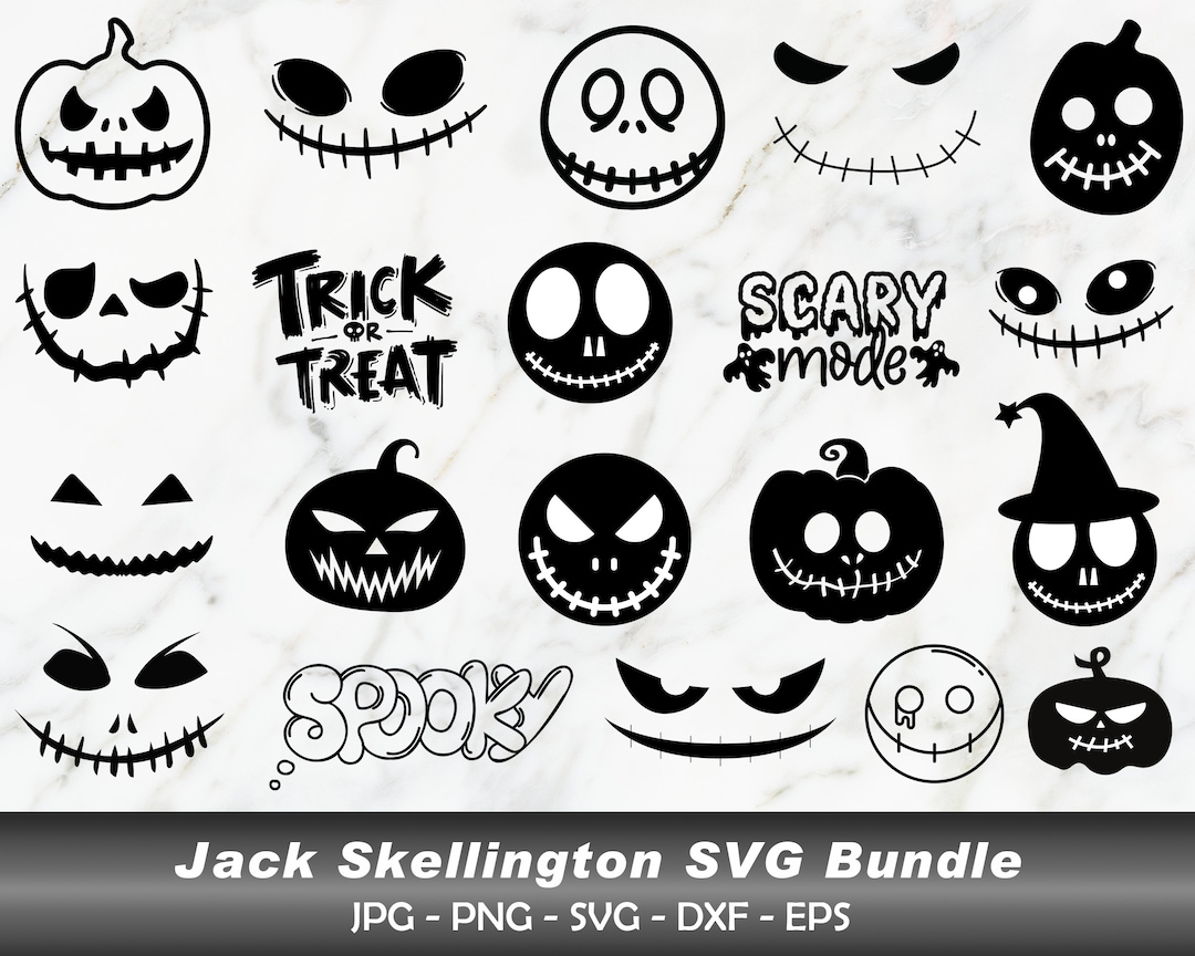 Jack Skellington SVG Bundle, Skelleton SVG, Halloween Svg, Nightmare ...