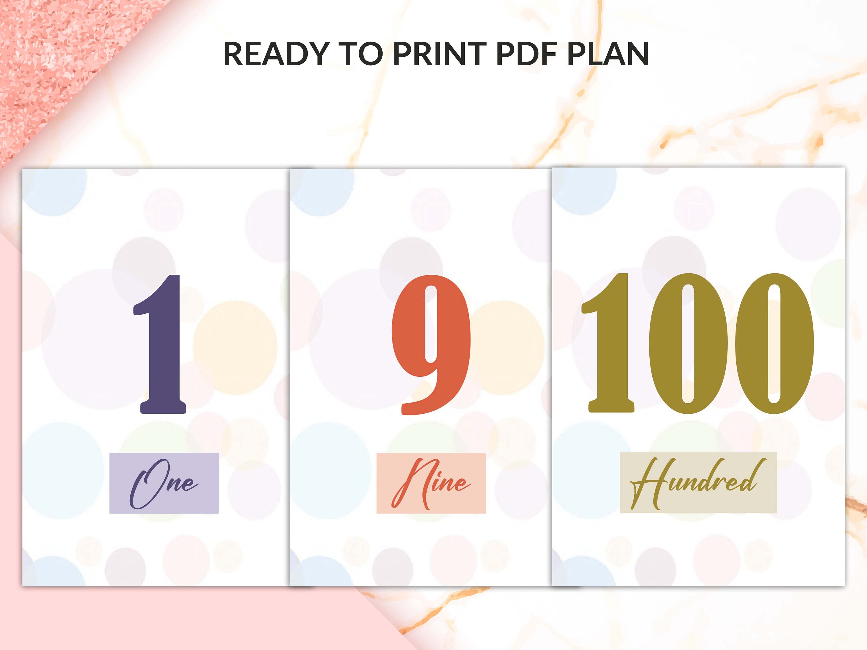 Number Flash Cards 1-100, Fun Learning for Kids, Count to 100 ...