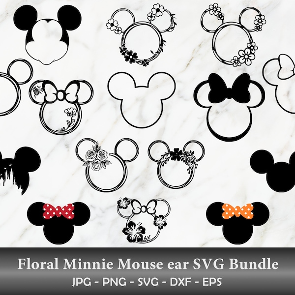 Mickey Mouse Ears Svg - Etsy