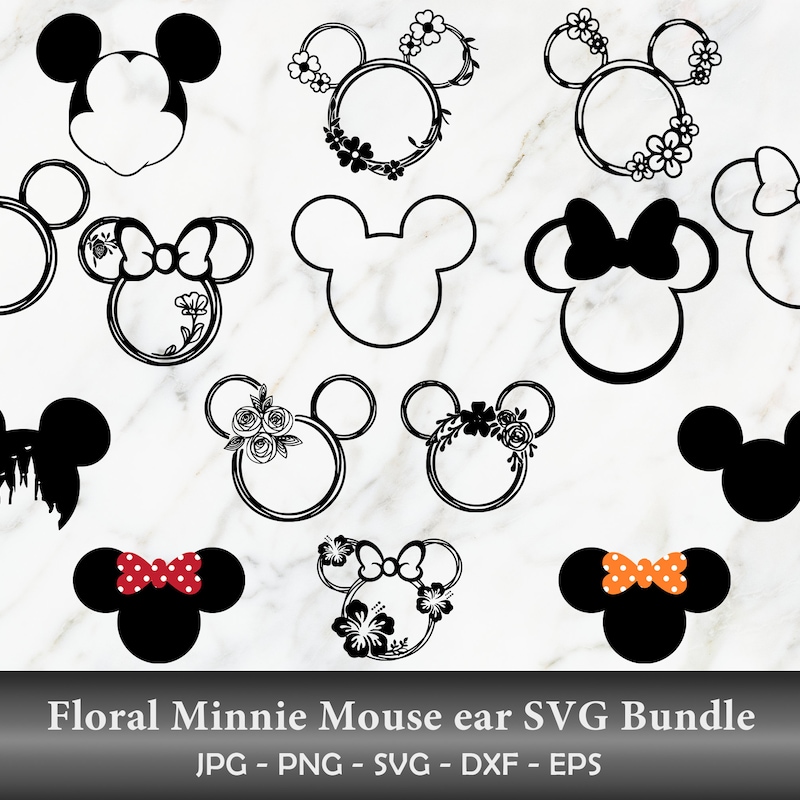 Mickey Mouse Ears Svg - Etsy