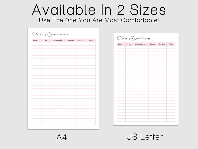 Dynamic Client Appointment Tracker, Streamline Your Schedule ...