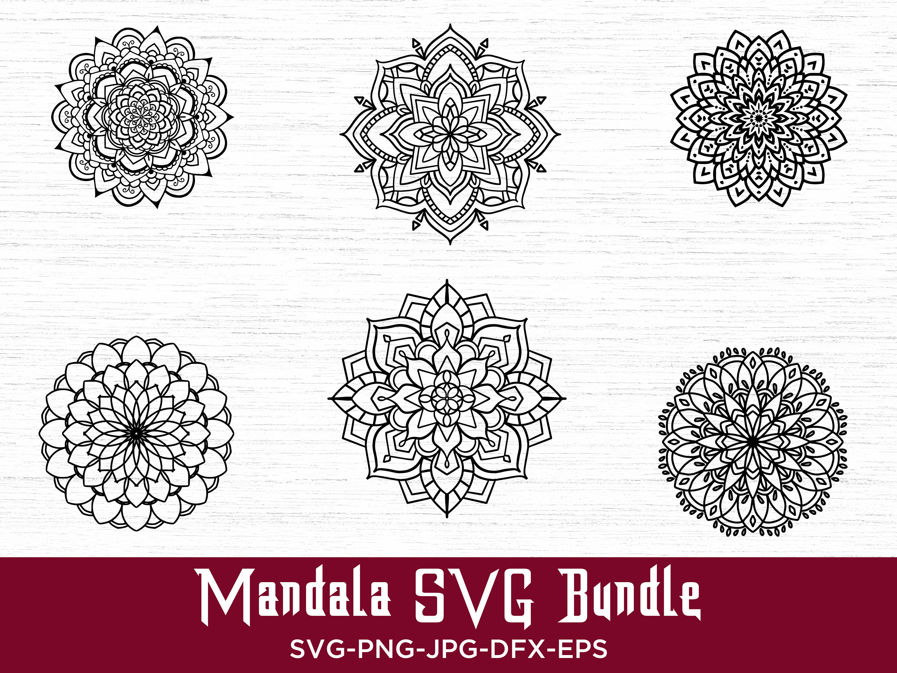 Mandala Svg Bundle,zentangle Svg,mandala Flower Svg,mandala Design Svg ...