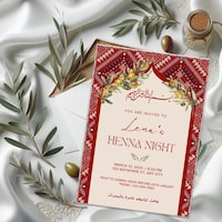 Palestinian Wedding Invitation - Editable and Printable - Etsy Canada