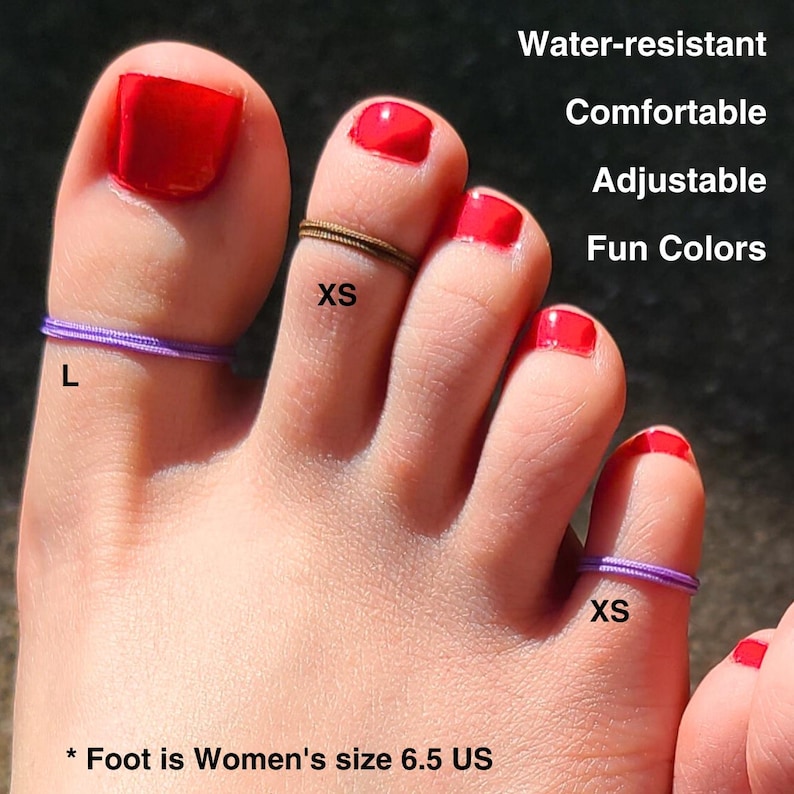 Macrame String Ring, Toe Ring, Colorful Adjustable Stacking Bands ...