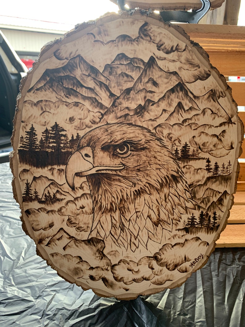 Eagle Pyrography - Etsy