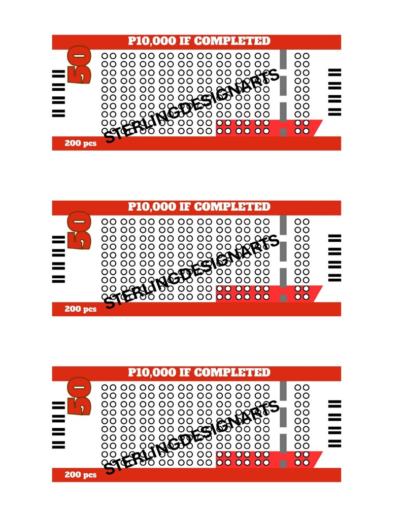 Printable Savings Challenge 50 Peso Denomination Bills Cash Coins Save ...